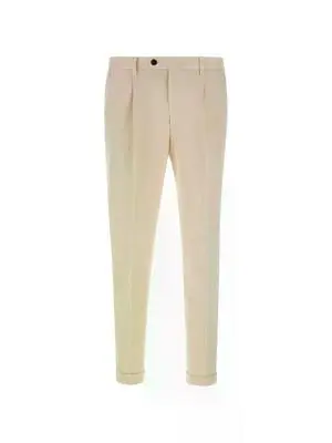 DEVORE INCIPIT Pleated Cuffed Trousers - Neutrals