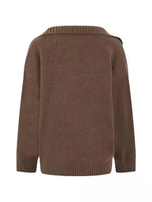 Max Mara V-neck Spread-collar Sweater