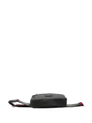 Gucci 2000-2015 Gg Supreme Web Belt Bag - Black