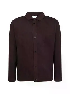 LARDINI Button-up Collared Cardigan - Brown