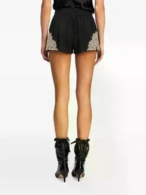 Cinq À Sept Esme Lace-trimmed Mini Shorts