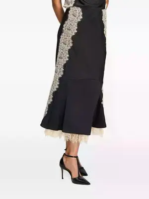 Cinq À Sept Esme Lace-trim Midi Skirt