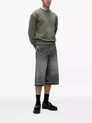 Karl Lagerfeld Acid-wash Denim Shorts