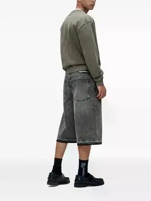 Karl Lagerfeld Acid-wash Denim Shorts