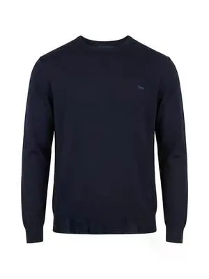 HARMONT & BLAINE Logo-embroidered Wool Sweater