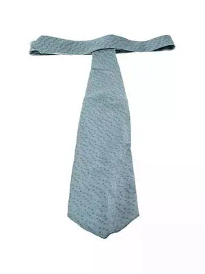 Giorgio Armani Jacquard-patterned Tie - Blue