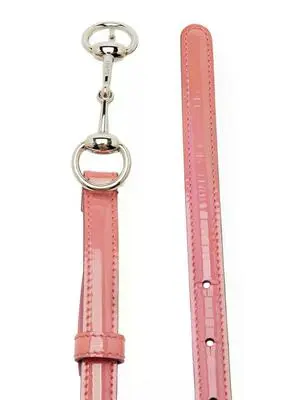 Gucci Horsebit Patent Leather Belt