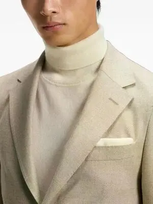 BOSS Regular-fit Blazer In Virgin Wool With Silk