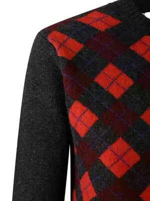 Giada Benincasa London Argyle-pattern Wool Sweater