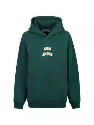 Giada Benincasa Ciao Amore Logo-print Hoodie - Green