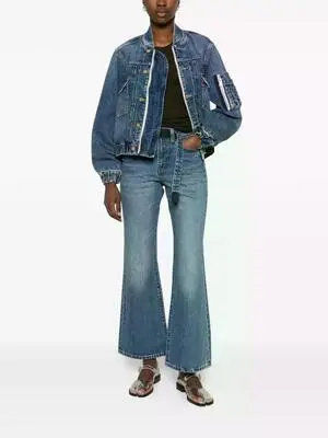 Sacai X Levi's Belted Flared Jeans