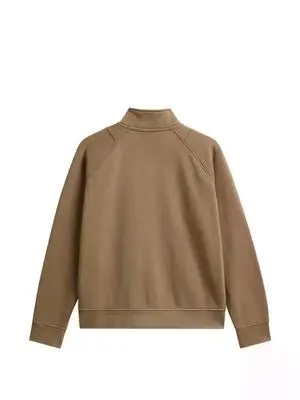 Pringle Of Scotland Half-zip Raglan-sleeve Sweatshirt - Brown