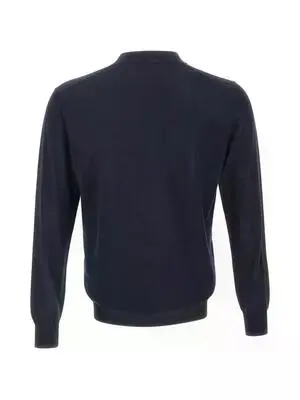 KANGRA Ribbed-trim V-neck Cardigan
