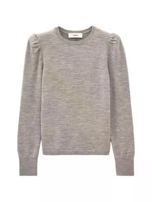 Ba&sh Britanie Puff-sleeve Sweater - Grey