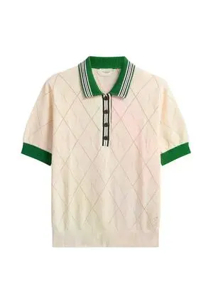 Pringle Of Scotland Argyle Polo Shirt - Neutrals