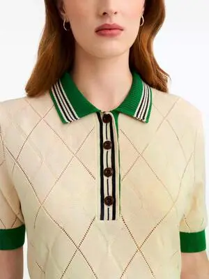 Pringle Of Scotland Argyle Polo Shirt