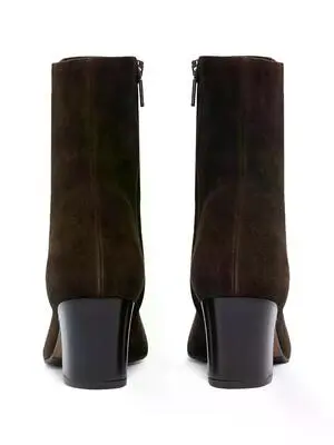CAREL Colette Lace-up Suede Ankle Boots