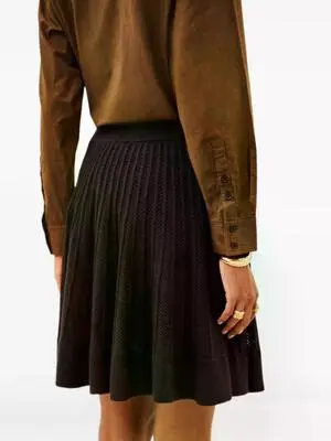 Ba&sh Penelope Pointelle-knit Mini Skirt
