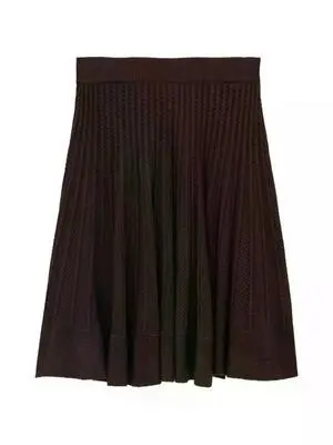 Ba&sh Penelope Pointelle-knit Mini Skirt