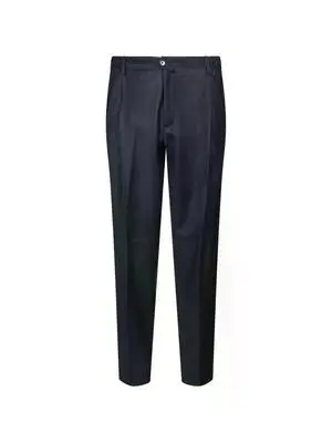 BRIGLIA 1949 Manhattan Pleated Tapered-leg Trousers - Blue