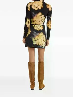 MARIE OLIVER Orca Quilted Wrap Mini Skirt