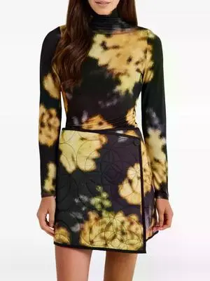 MARIE OLIVER Orca Quilted Wrap Mini Skirt