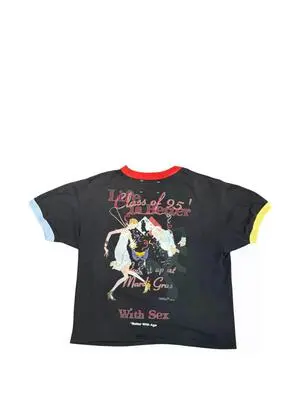 BETTER WITH AGE Graphic-print Ringer T-shirt