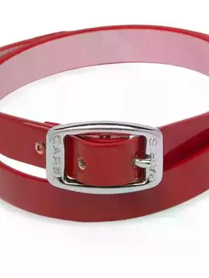 CAREL Patent Calf-leather Double-wrap Bracelet