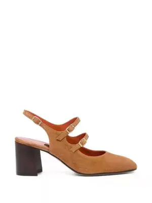 CAREL Banana Double-strap Slingback Pumps