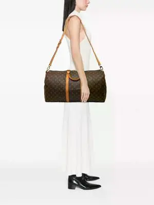 LOUIS VUITTON 1992 Monogram Keepall Bandouliere 55 Travel Bag