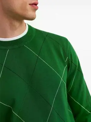 Pringle Of Scotland Argyle-pattern Intarsia Sweater