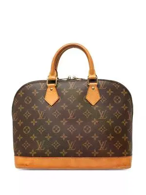 LOUIS VUITTON 2001 Monogram Alma Pm Handbag - Brown
