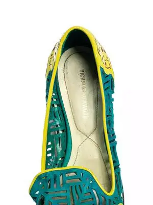 NICHOLAS KIRKWOOD Floral-design Laser-cut Sneakers