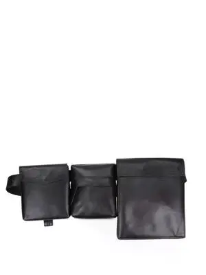Attico Leather Belt Bag - Black