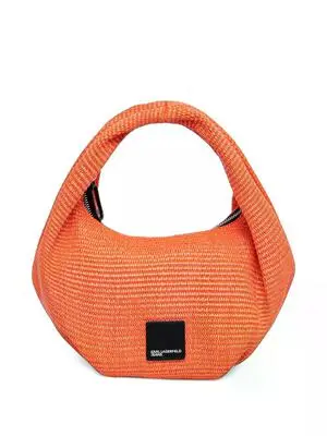 Karl Lagerfeld Small Woven Logo-patch Tote Bag