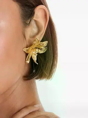 Oscar De La Renta Crystal-embellished Lily Earrings