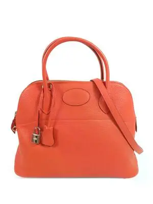 Hermès Bolide 31 Pebbled Handbag - Red