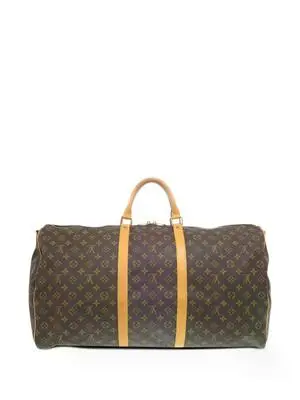 LOUIS VUITTON 1998 Monogram Keepall Bandouliere 60 Travel Bag