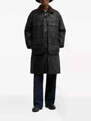 Barbour Waxed-cotton Corduroy-collar Coat