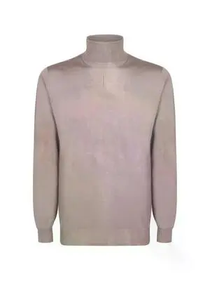 DELL'OGLIO Roll-neck Knitted Sweater - Neutrals