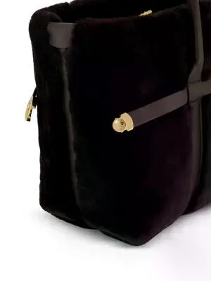 Loro Piana Shearling Leather-trim Tote Bag