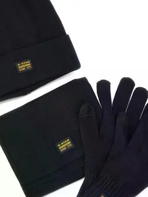 G-star Raw Logo-patch Knit Accessories Set