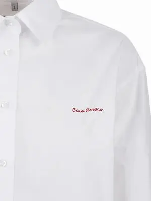 Giada Benincasa Ciao Amore Embroidered Shirt