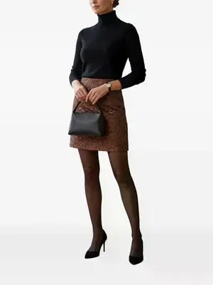 LUNATICA MILANO Floral-jacquard Pencil Mini Skirt