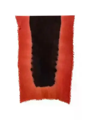 Faliero Sarti Dip-dye Frayed Scarf - Red