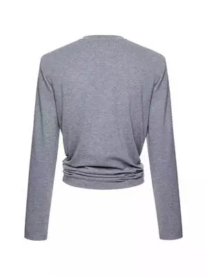 Magda Butrym Rosette-detail Long-sleeve Blouse