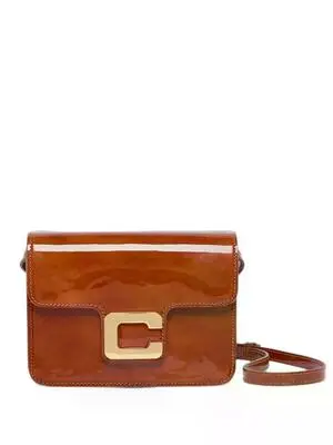 CAREL Mini Sorbonne Calf-leather Shoulder Bag - Brown