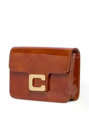 CAREL Mini Sorbonne Calf-leather Shoulder Bag - Brown