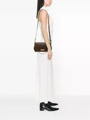LOUIS VUITTON 2014 Damier Ebene Favorite Mm Satchel - Brown