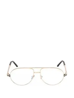 TOM FORD Pilot-frame Glasses - Gold